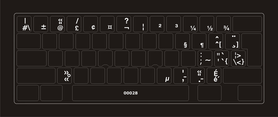 Autocollants pour claviers Windows français du Canada | Beaujoie